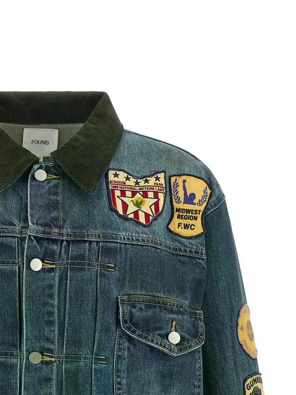 FOUND Patchwork Denim Jacket