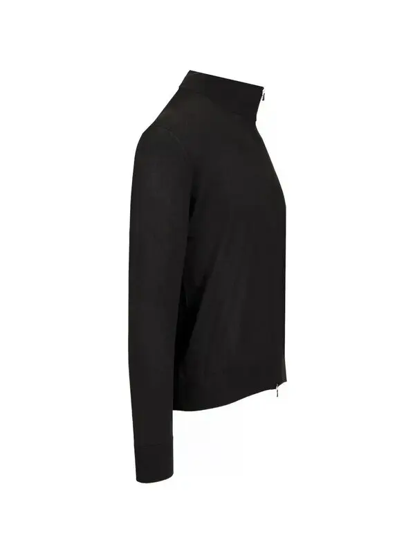 Tagliatore High-neck Zip-up Cardigan