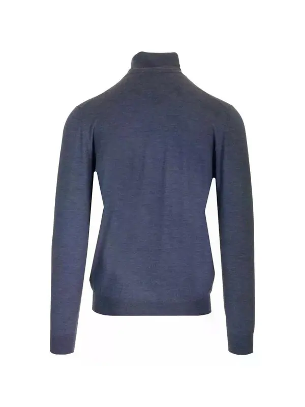 MAURO OTTAVIANI Knitted Roll Neck Sweater - Blue