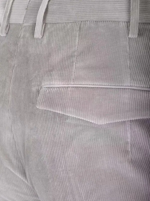 PT TORINO Master Corduroy-velvet Trousers - Grey