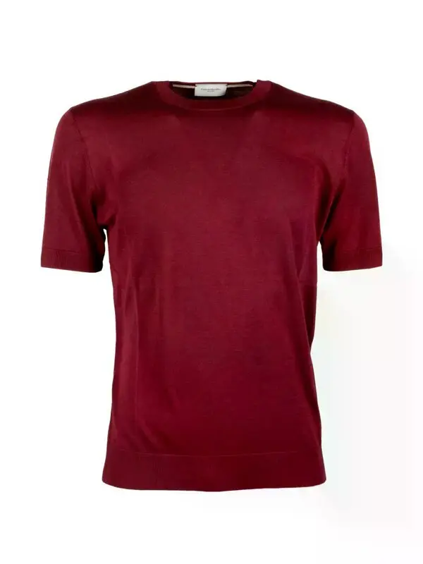 PAOLO PECORA Fine-knit Short-sleeve T-shirt