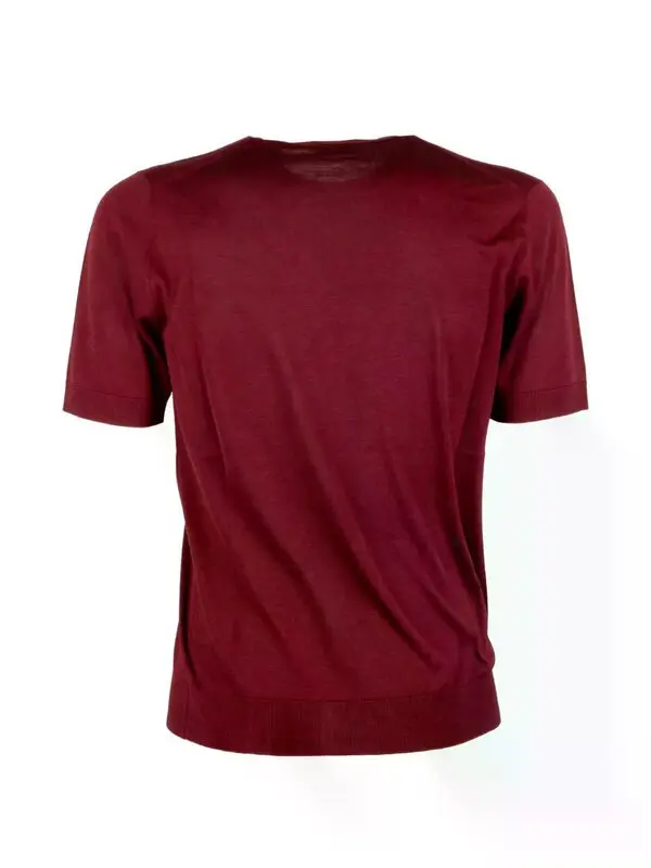 PAOLO PECORA Fine-knit Short-sleeve T-shirt