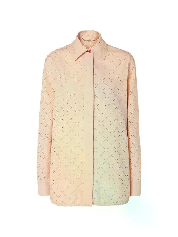Fendi Broderie-anglaise Long-sleeve Shirt