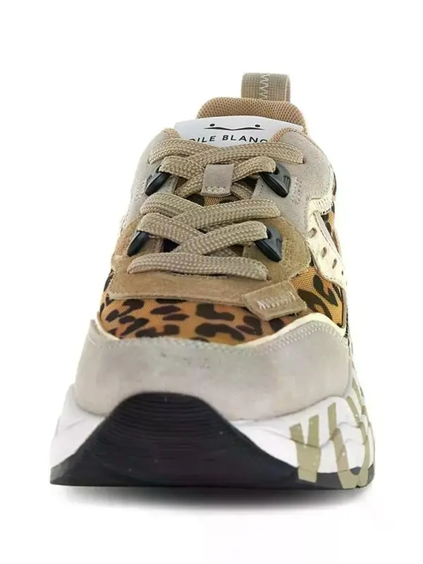 VOILE BLANCHE Club105 Leopard Print Sneakers