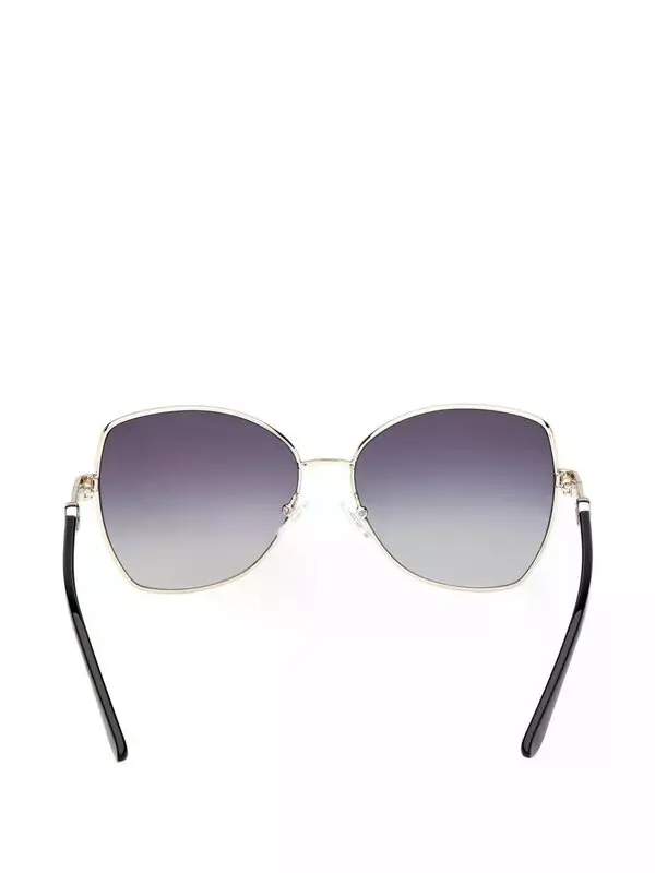 Guess Butterfly-frame Sunglasses With Gold-tone Logo