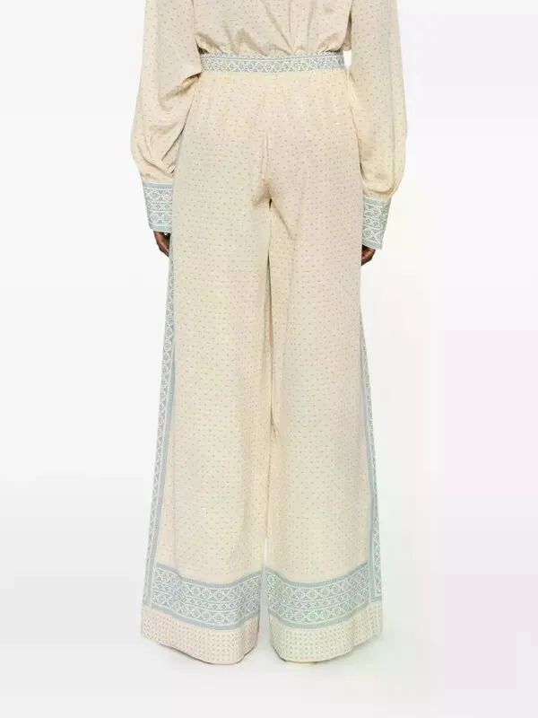 Ermanno Scervino Geometric Print Palazzo Pants