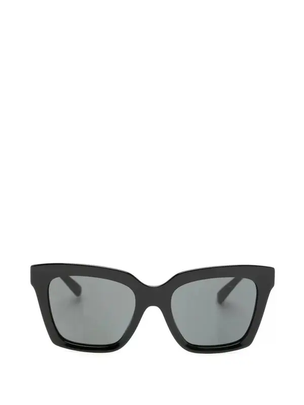 Dolce & Gabbana Square-frame Sunglasses With Logo Plaque - Black
