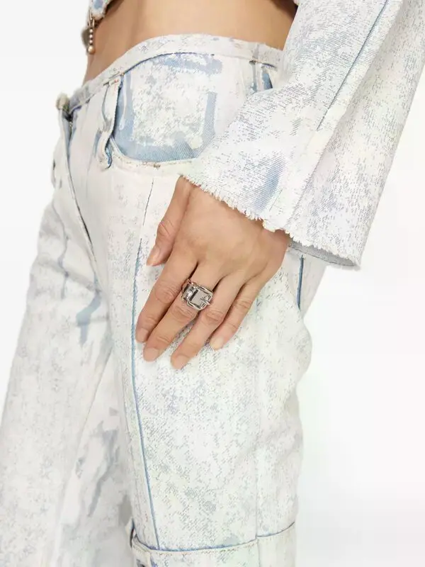Acne Studios Chain Detail Buckle Ring