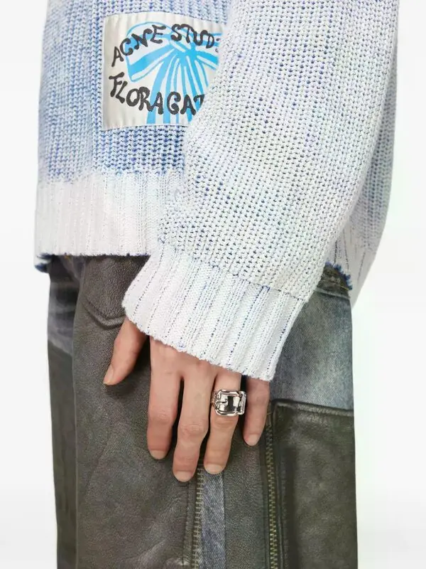 Acne Studios Chain Detail Buckle Ring