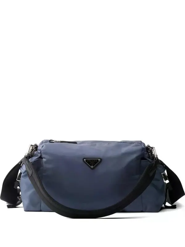 Prada Explore Re-nylon And Leather Bag - Blue