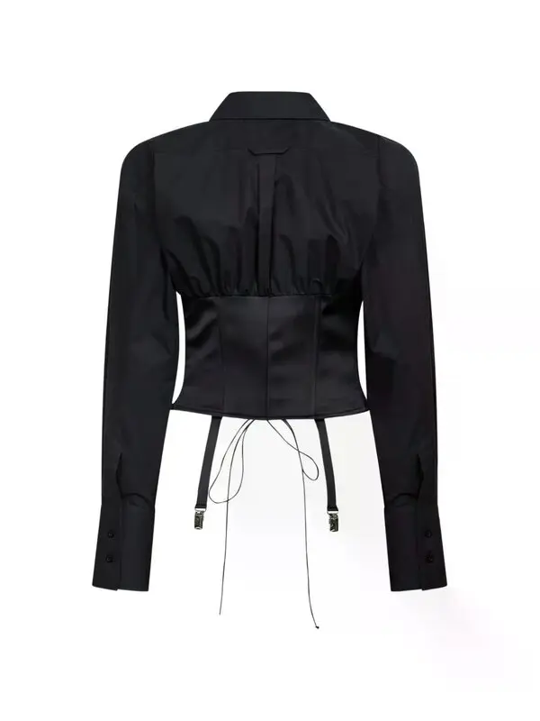 Giuseppe Di Morabito Corset Style Lace-up Shirt - Black
