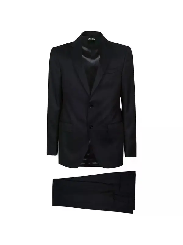 Zegna Single-breasted Two-piece Suit - Blue