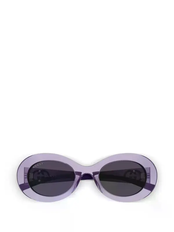 Gucci Interlocking G Oval-frame Sunglasses