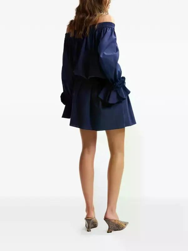 Essentiel Antwerp Rosette-embellished Mini Dress - Blue