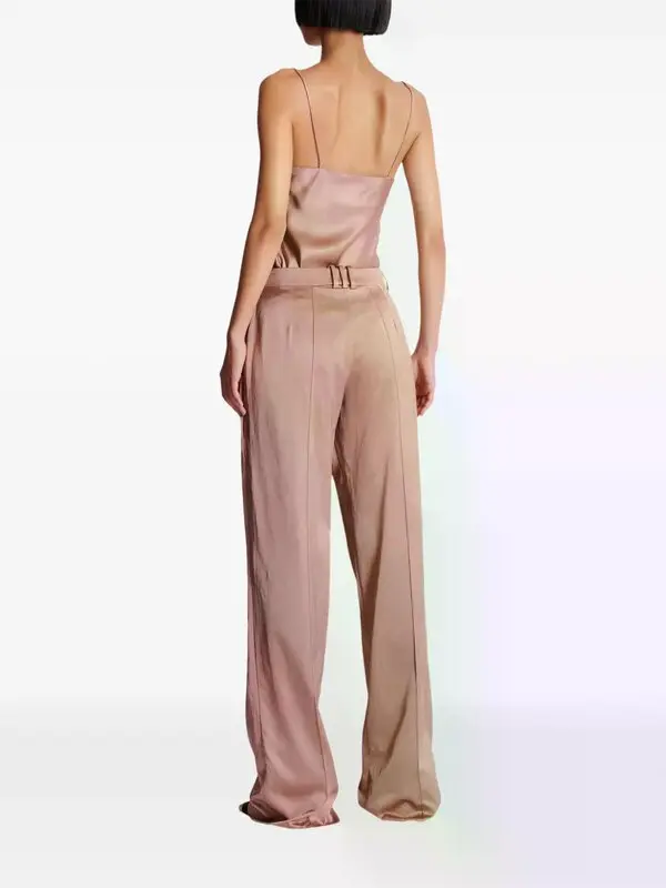 Balmain Tailored Satin Straight Leg Trousers