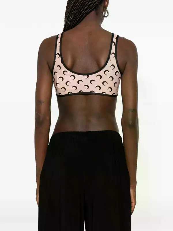 MARINE SERRE Moon Print Top - Neutrals