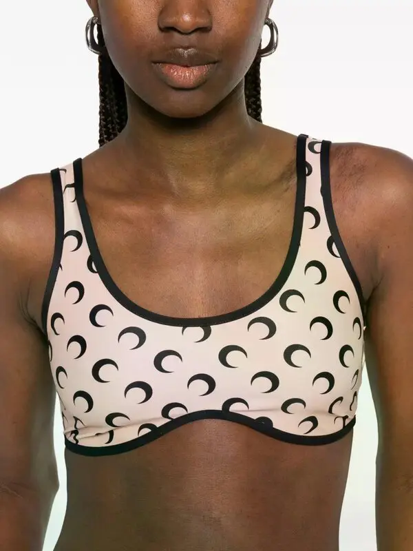 MARINE SERRE Moon Print Top - Neutrals