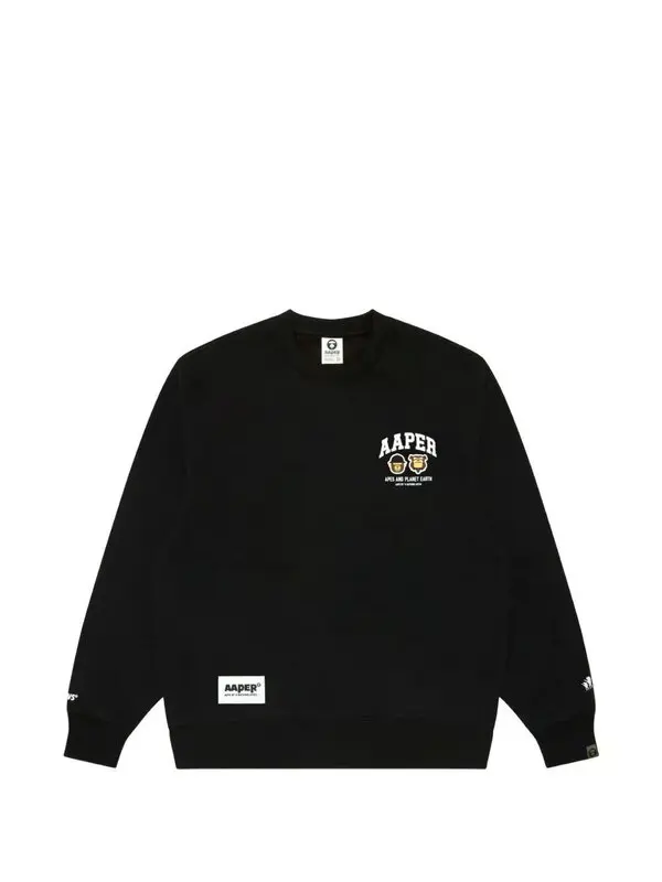 AAPE BY *A BATHING APE Aaper Crew-neck Sweatshirt - Black