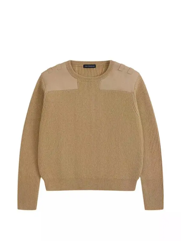 Gosha Rubchinskiy Ribbed-knit Sweater With Elbow Patches
