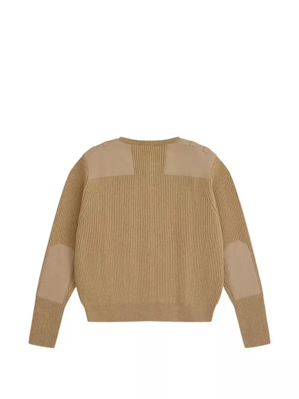 Gosha Rubchinskiy Ribbed-knit Sweater With Elbow Patches
