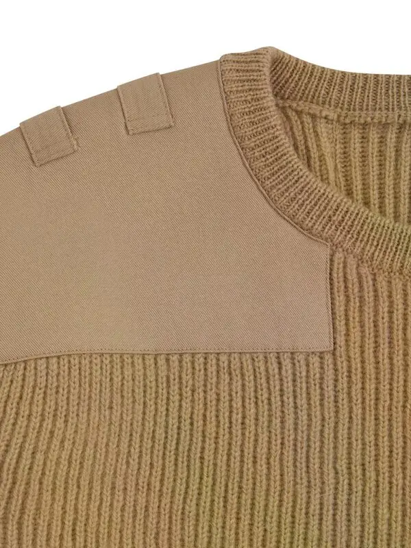 Gosha Rubchinskiy Ribbed-knit Sweater With Elbow Patches