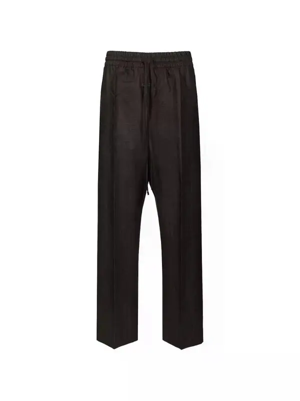 Fear Of God Wide Leg Drawstring Trousers - Grey