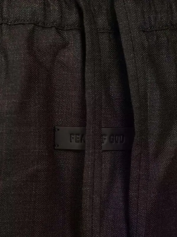 Fear Of God Wide Leg Drawstring Trousers - Grey