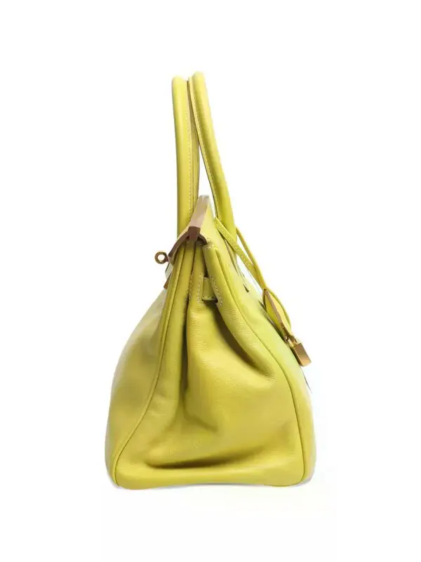 Hermès 30 Birkin Leather Tote Bag - Yellow