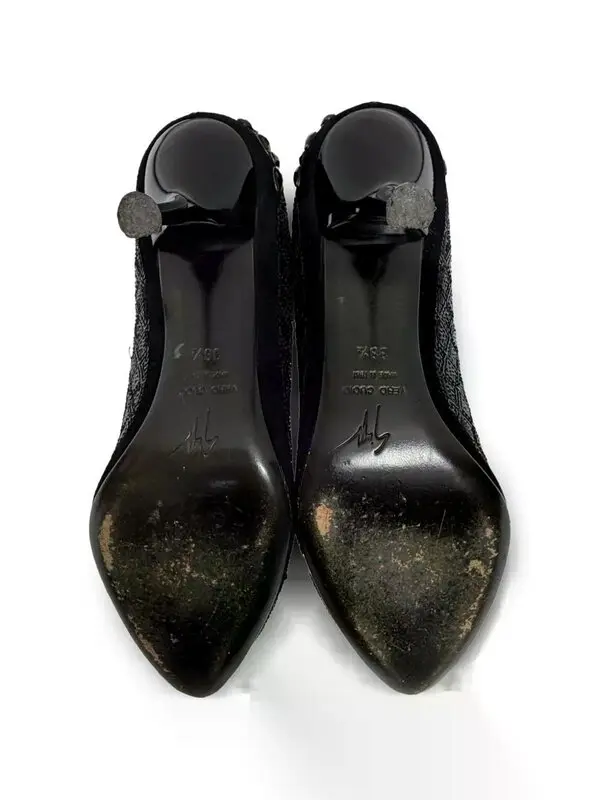 GIUSEPPE ZANOTTI Sequinned Almond-toe Pumps