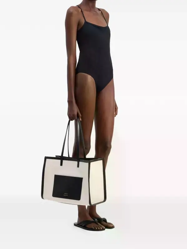 Loulou De Saison Criss-cross Strap Swimsuit - Black