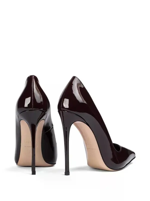 LE SILLA Eva Patent Leather Pointed Toe Stiletto Pumps - Red