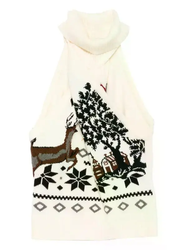 Monse Fair Isle Halter Top