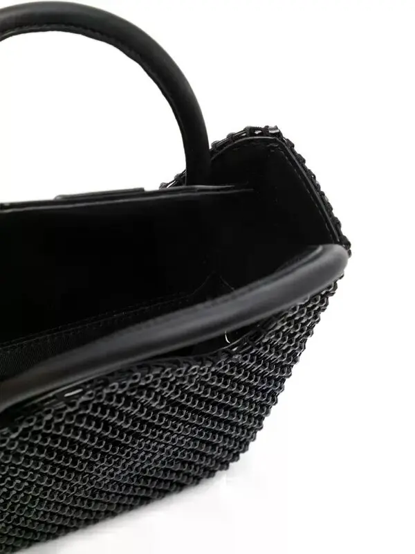 LE SILLA Mini Gilda Baguette With Rhinestone Embellishments