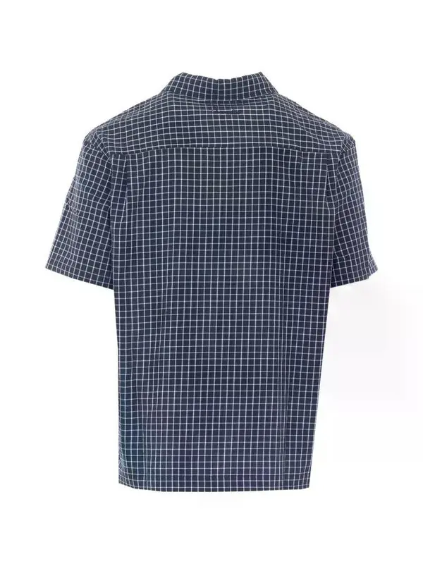 DUNST Holiday Check Shirt - Blue