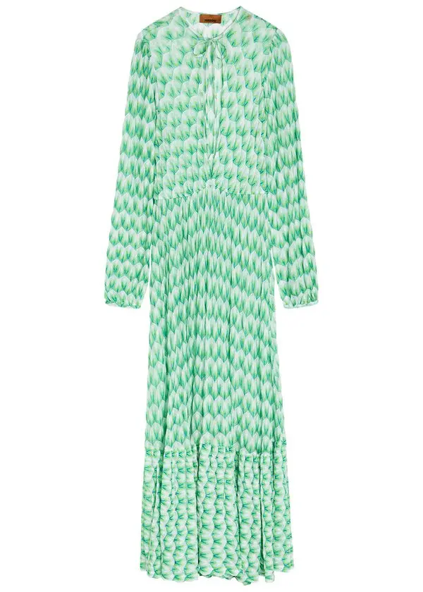 Missoni Fine-knit Maxi Beach Dress - Green