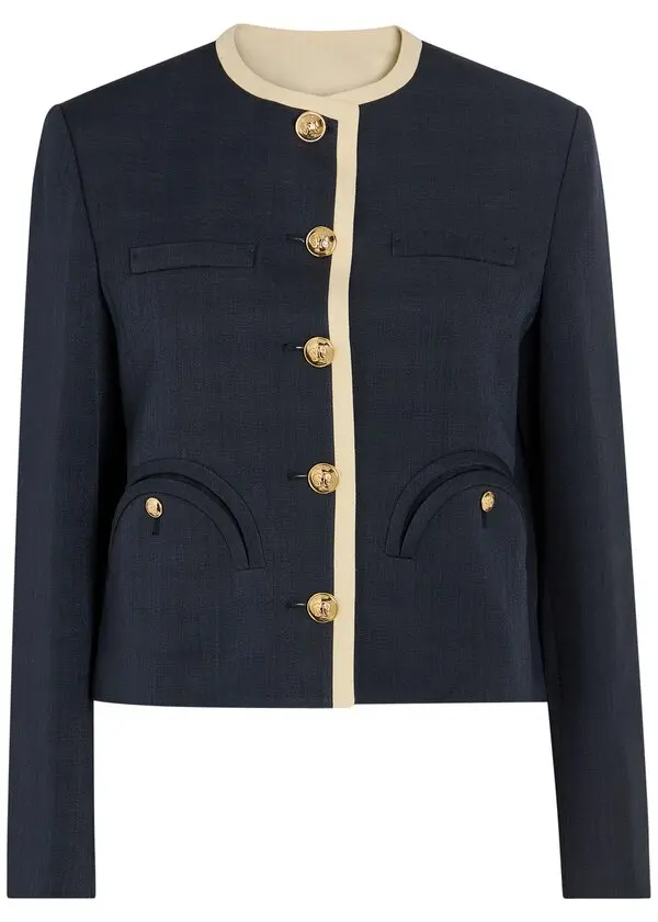 BLAZÉ MILANO Woven Bolero Jacket - Black
