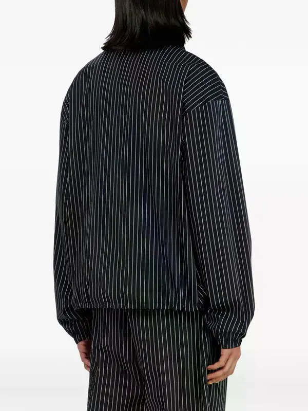 DIESEL® Pinstripe Phoenix-embroidered Jacket