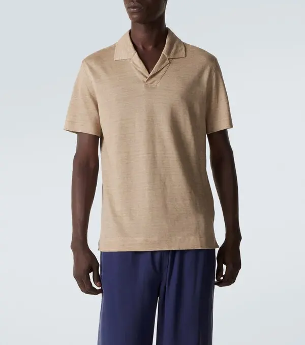 Zegna Linen Polo Shirt