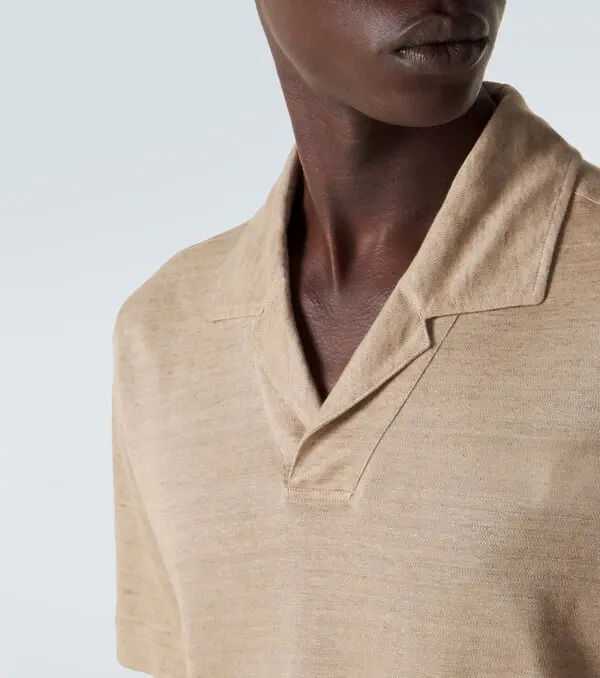 Zegna Linen Polo Shirt