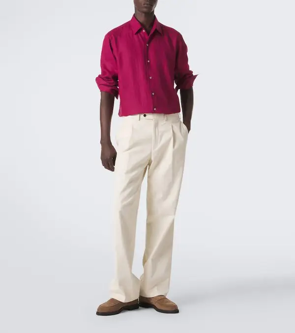 Thom Sweeney Suede Penny Loafers