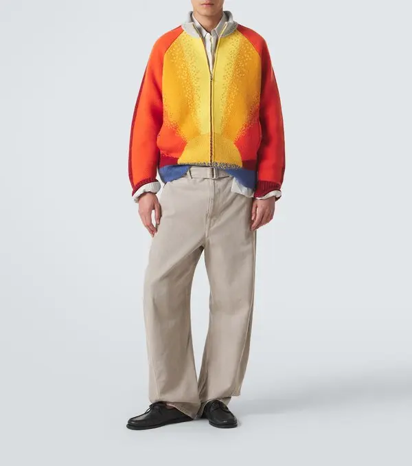 GOD'S TRUE CASHMERE Radiant Sun Cashmere Zip-up Sweater