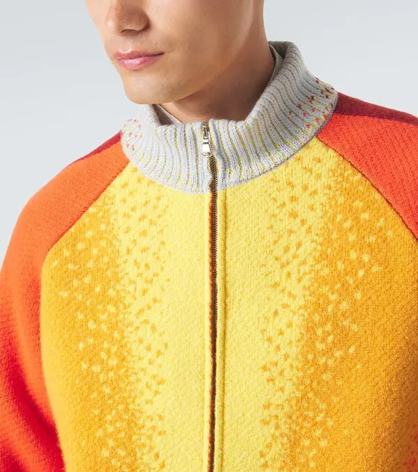 GOD'S TRUE CASHMERE Radiant Sun Cashmere Zip-up Sweater