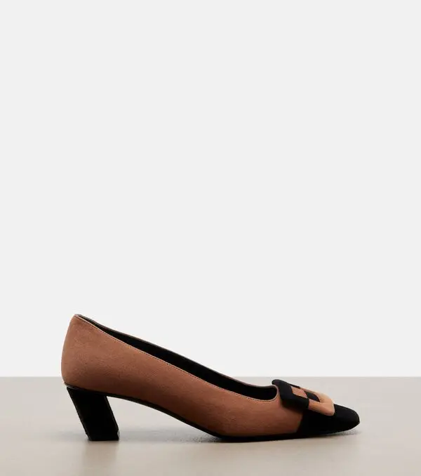 ROGER VIVIER Belle Vivier Suede Pumps