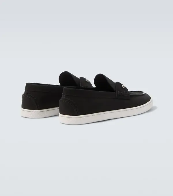 CHRISTIAN LOUBOUTIN Chambeliboat Leather Slip-on Shoes
