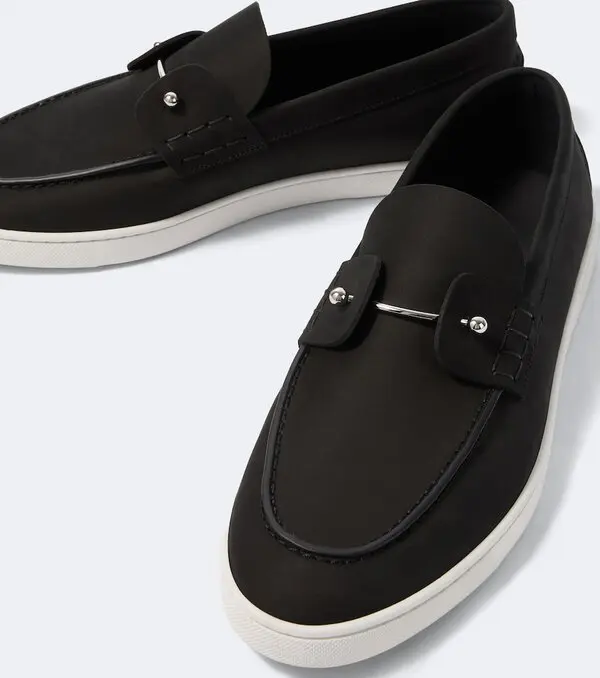 CHRISTIAN LOUBOUTIN Chambeliboat Leather Slip-on Shoes