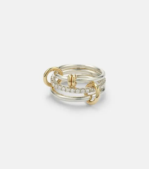SPINELLI KILCOLLIN Raneth Sterling And 18kt Gold Ring With Diamonds - Silver