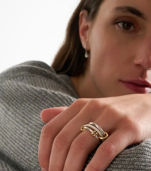 SPINELLI KILCOLLIN Raneth Sterling And 18kt Gold Ring With Diamonds