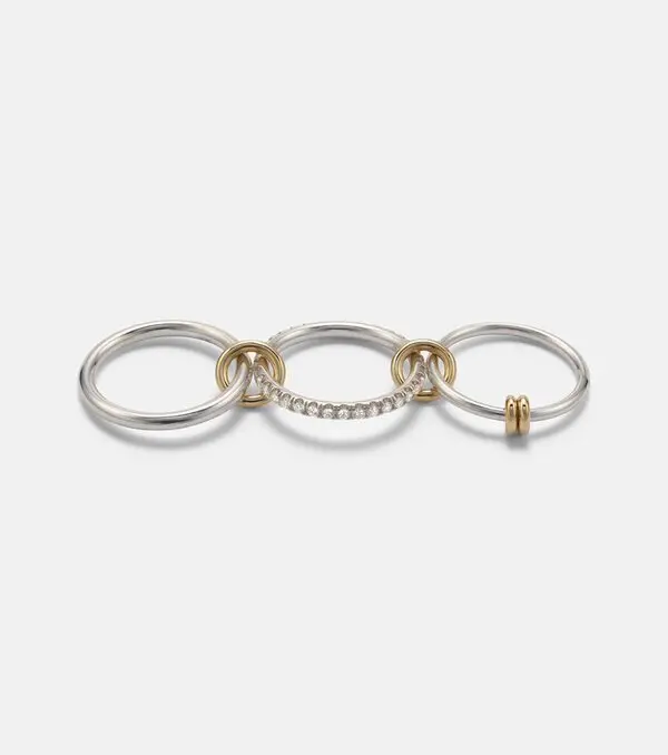 SPINELLI KILCOLLIN Raneth Sterling And 18kt Gold Ring With Diamonds