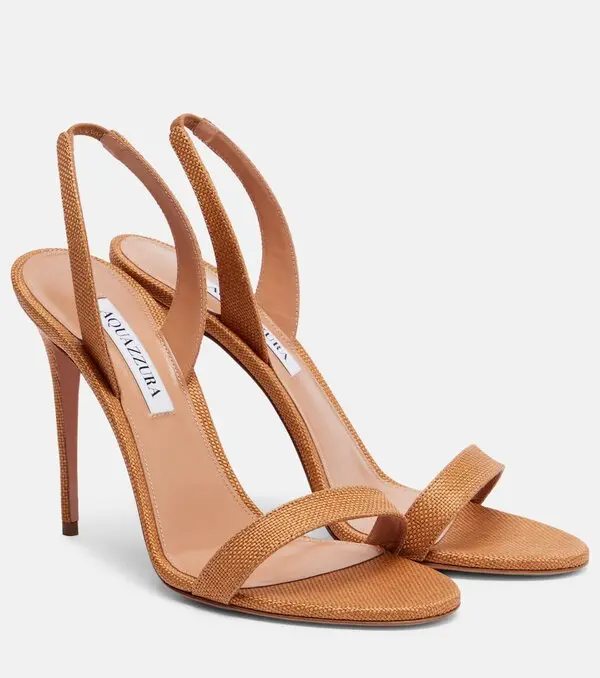 AQUAZZURA So Nude Slingback Sandals