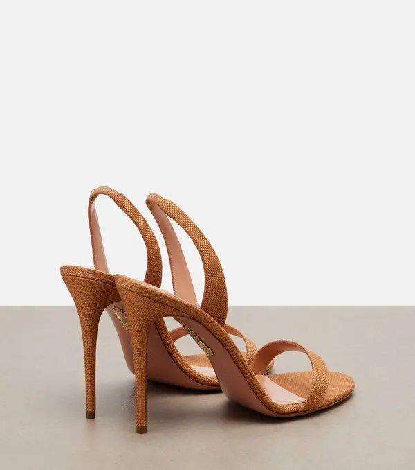 AQUAZZURA So Nude Slingback Sandals